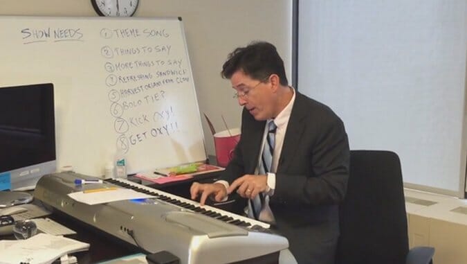 We Have a Stephen Colbert Sighting, and He's Writing Music - Paste Magazine